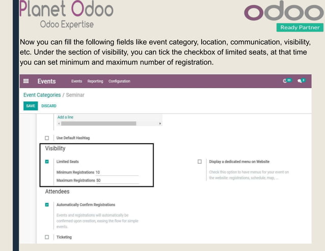 Odoo 13 event management | PPT