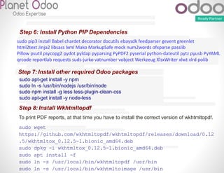 Odoo 13 installation on ubuntu 19.04