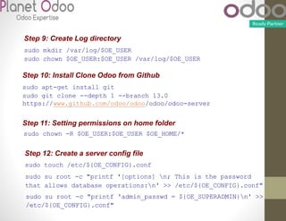Odoo 13 installation on ubuntu 19.04