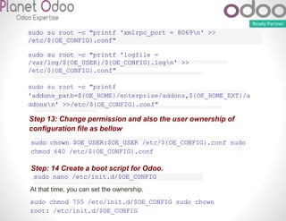 Odoo 13 installation on ubuntu 19.04