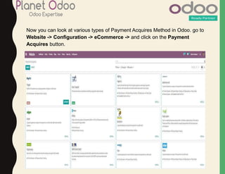Odoo 13 payment acquirers | PPT