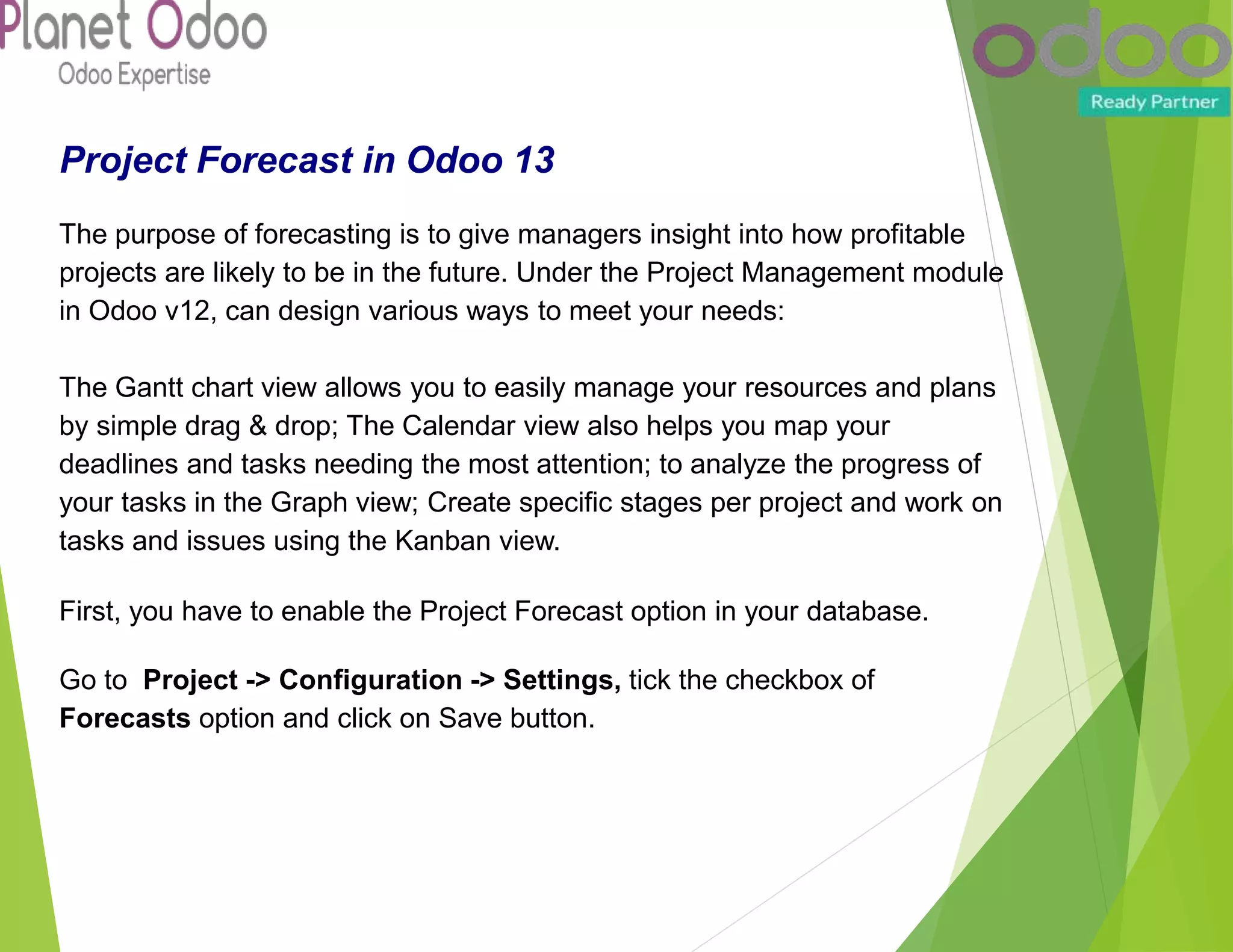 Odoo 13 project management | PPTX