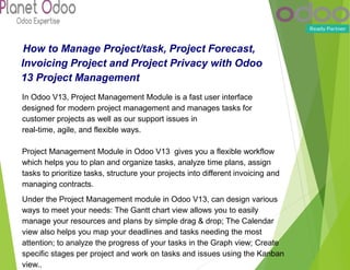 Odoo 13 project management | PPTX