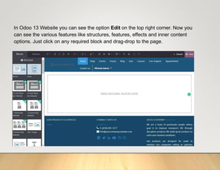 Odoo 13 website form builder | PPTX | Web Development | Internet