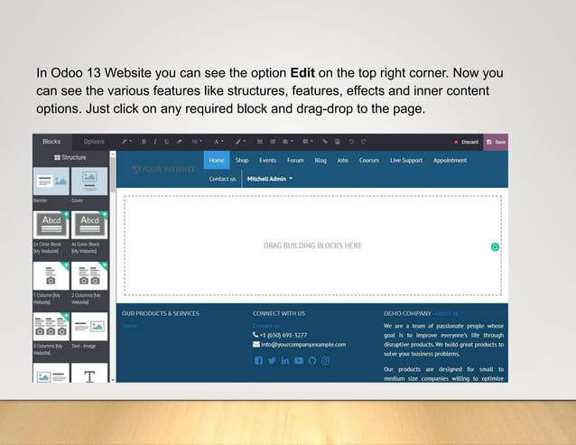 Odoo 13 website form builder | PPT