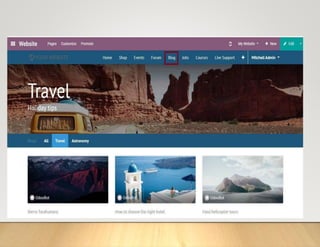 Odoo 13 website form builder | PPTX | Web Development | Internet