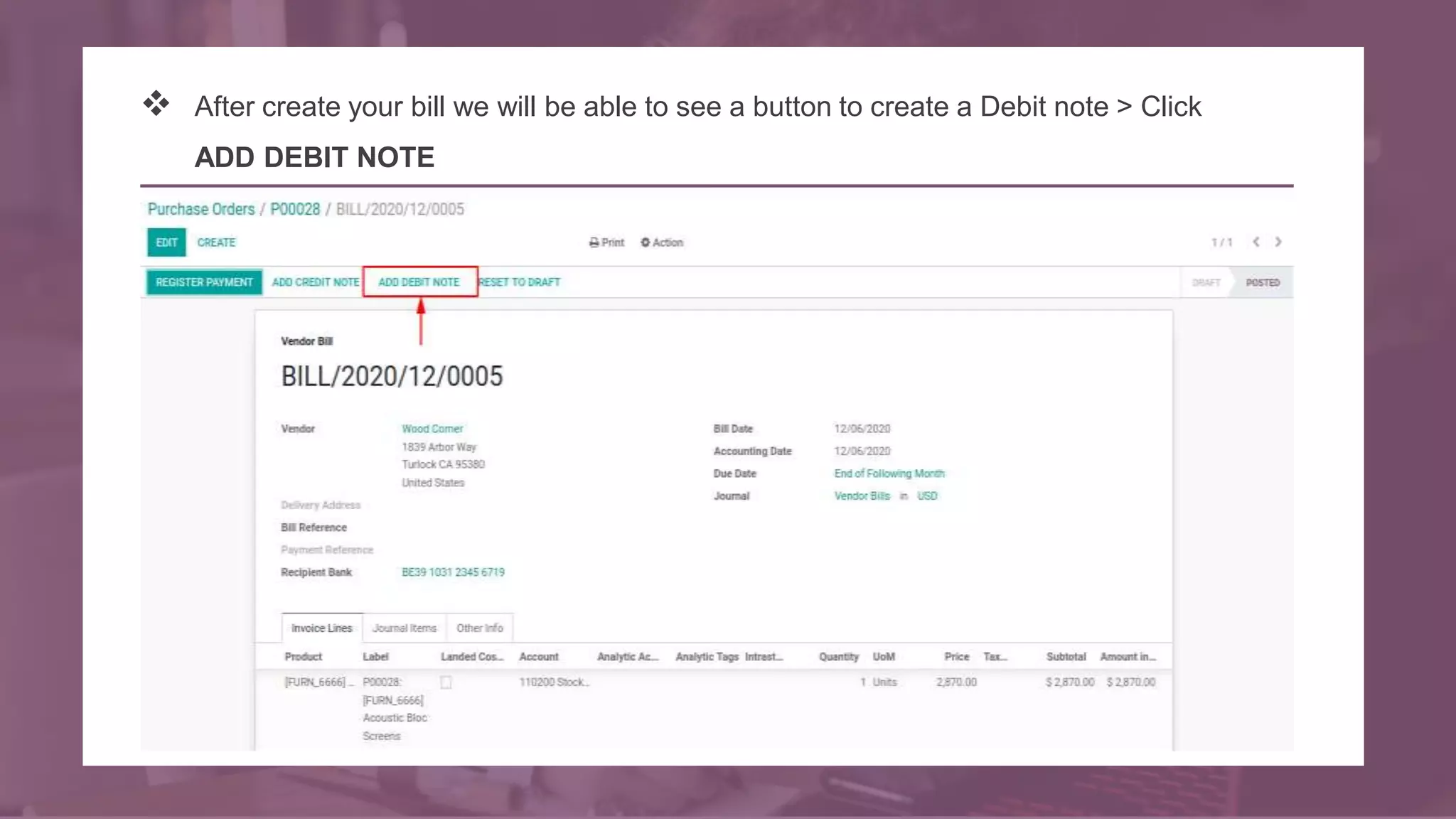 Odoo 14 Debit Note | PPT