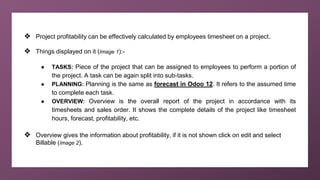 Odoo 14 Project Profitability | PPTX