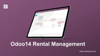 Odoo 14 Rental Management | PPT