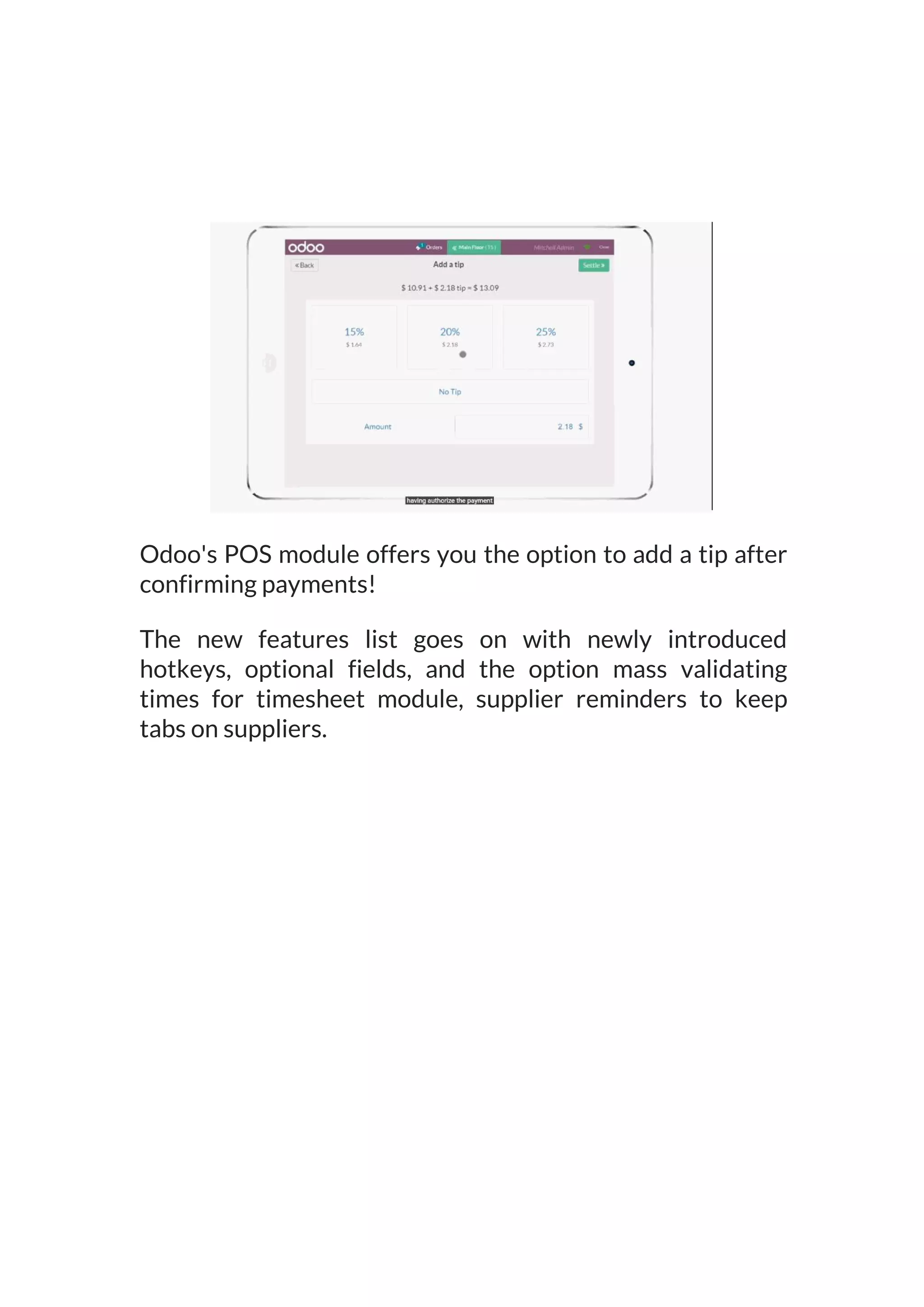 Odoo 14 Features | PDF