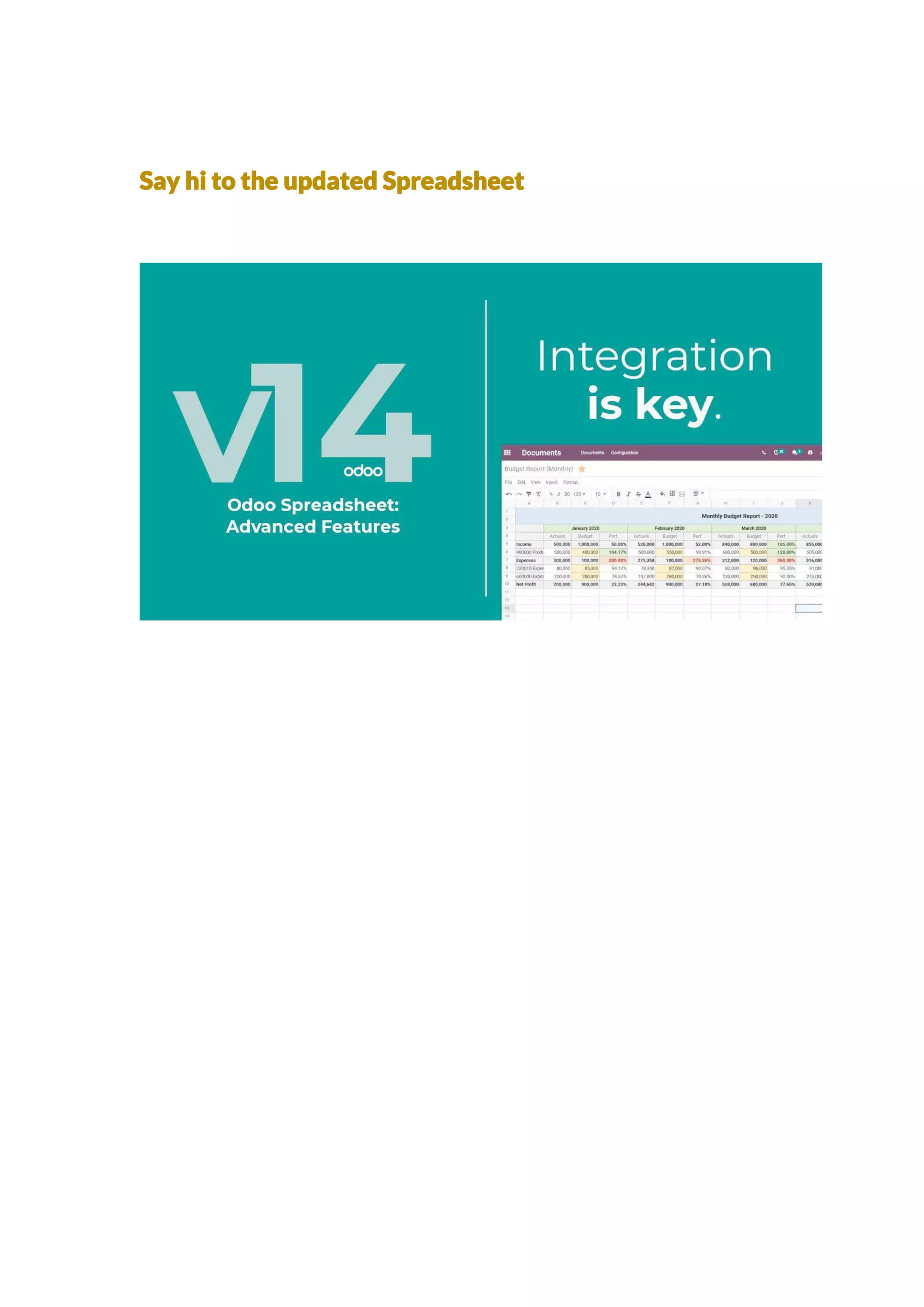 Odoo 14 Features | PDF