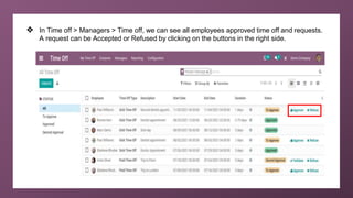 Odoo 14 Time Off Management | PPTX