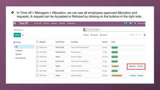 Odoo 14 Time Off Management | PPTX