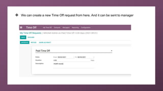 Odoo 14 Time Off Management | PPTX