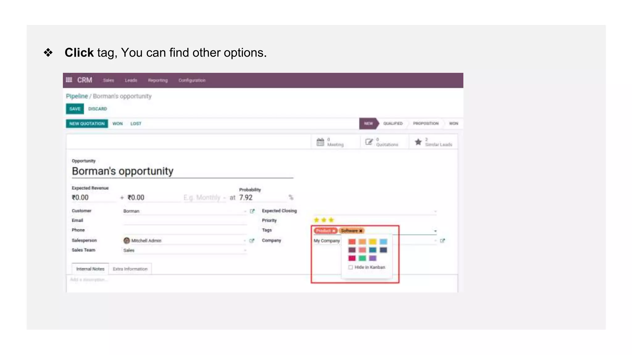 Odoo 15 CRM Tags - Odoo 15 Enterprise Edition | PPT