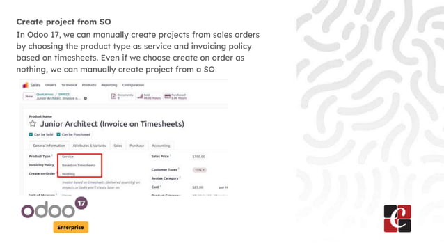 Odoo 17 Project Module : New Features - Odoo 17 Slides | PPTX