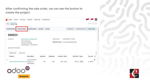 Odoo 17 Project Module : New Features - Odoo 17 Slides | PPTX