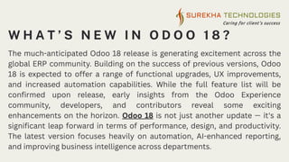 Odoo 18 A Complete List of Expected Features.pdf