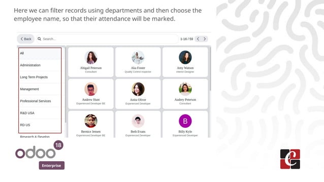Odoo 18 Attendance Kiosk - Odoo 18 Slides | PPTX