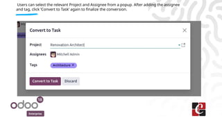 Odoo 18 To-Do Module A Comprehensive Overview | PPTX
