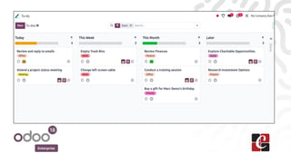 Odoo 18 To-Do Module A Comprehensive Overview | PPTX