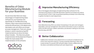 Odoo Catalist Manufacturing ERP Software | PDF