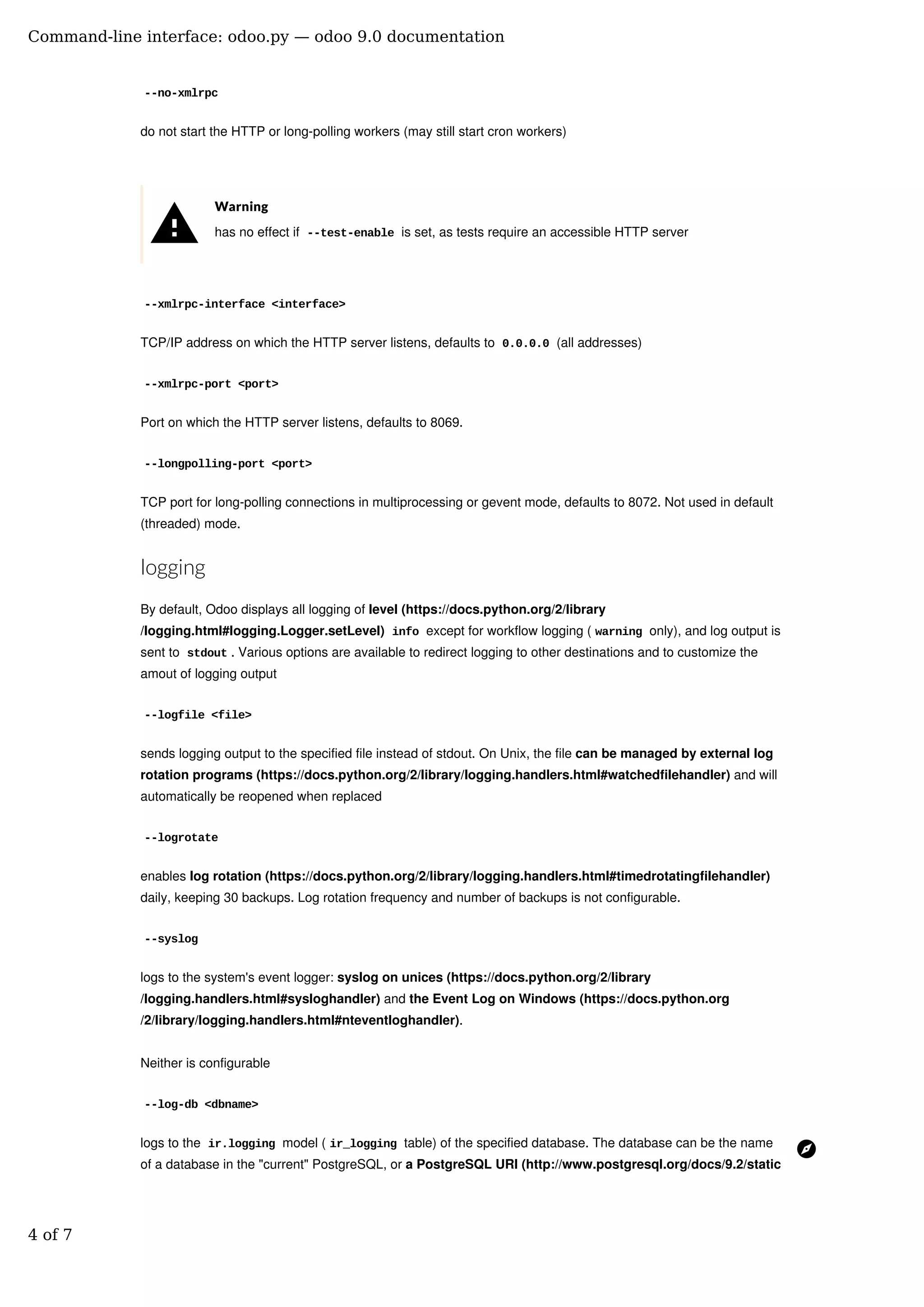 Odoo Command Line Interface Pdf