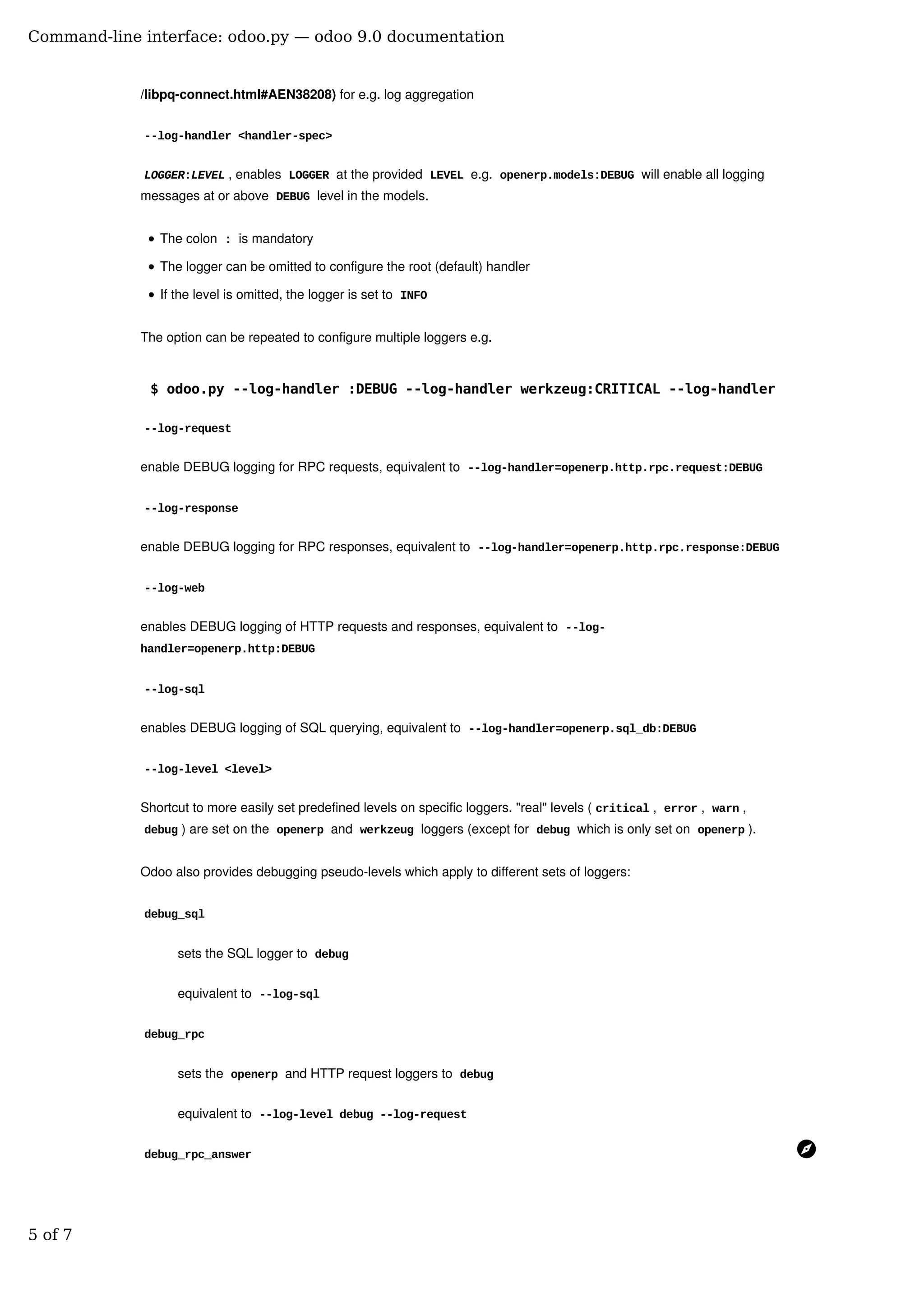 Odoo Command Line Interface Pdf