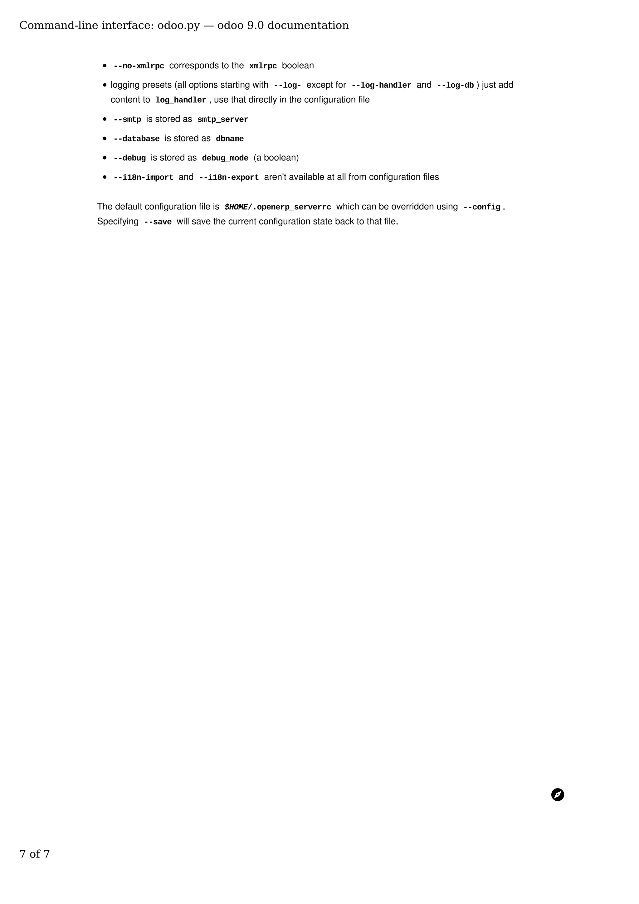 Odoo Command Line Interface Pdf