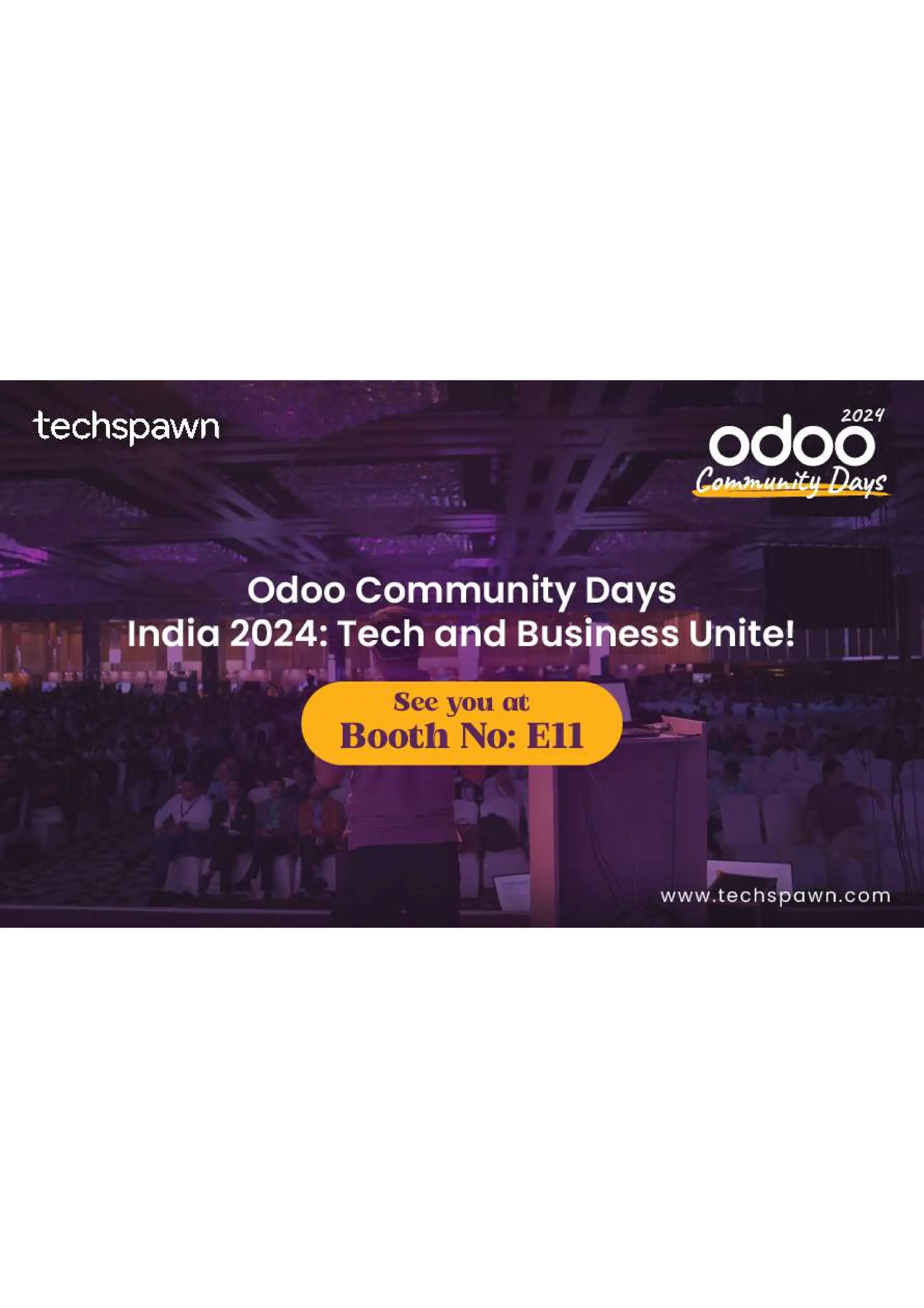 Odoo Community Days India 2024: Tech and Business Unite! | PDF