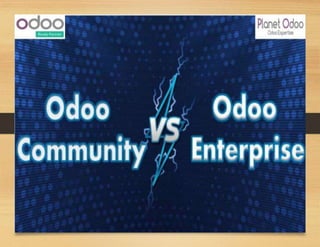 Odoo community vs enterprise | PPTX