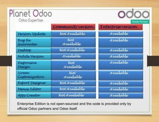 Odoo community vs enterprise | PPTX