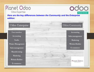 Odoo community vs enterprise | PPTX