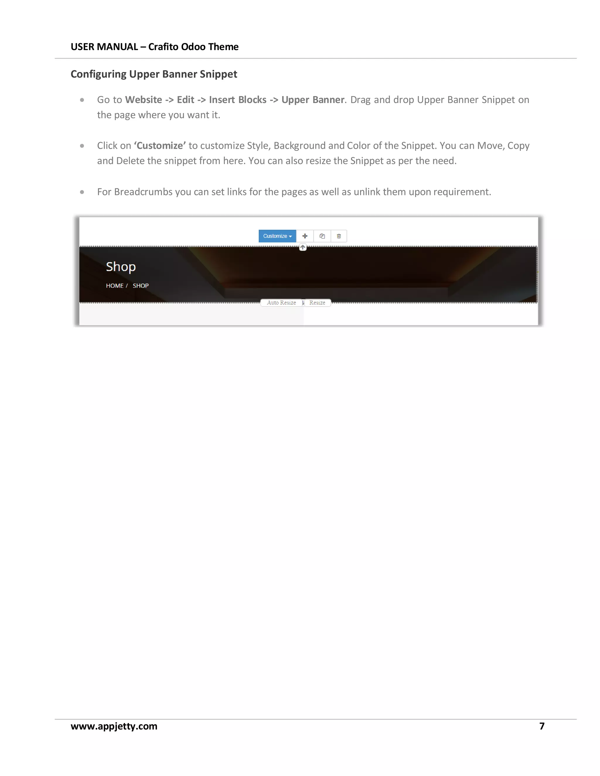 Odoo crafito theme | PDF