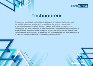 Odoo Development - Technaureus | PDF