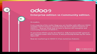 Odoo enterprise vs community version | PDF | Operating Systems | Computer Software and Applications