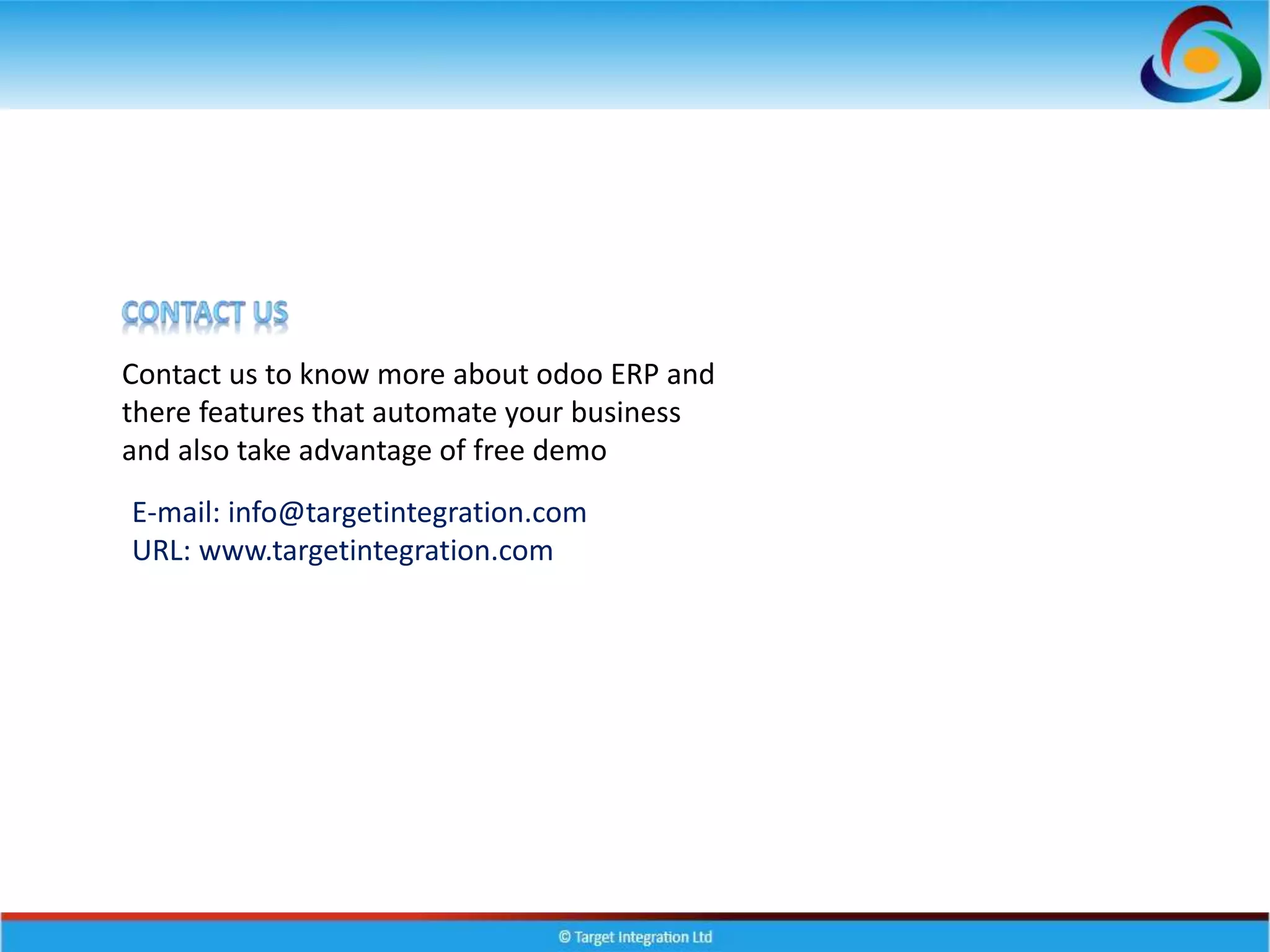 Odoo Erp Target Integration Crm And Erp Solution Ppt 2740