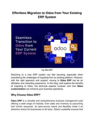Effortless Migration to Odoo from Your Existing ERP System | PDF