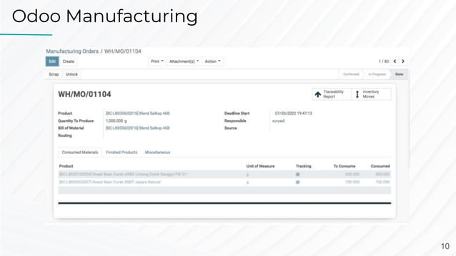 Odoo Erp Basic Module Pptx