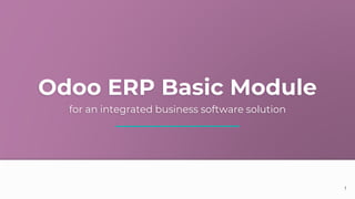 Odoo ERP Basic Module.pptx