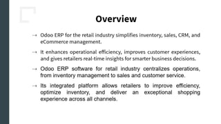 Odoo ERP for Retail Industry by CandidRoot | PDF