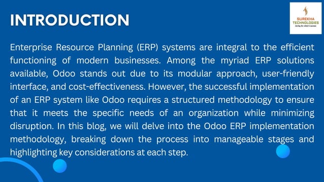 omprehensive Odoo ERP Implementation Methodology | Step-by-Step Guide | PDF