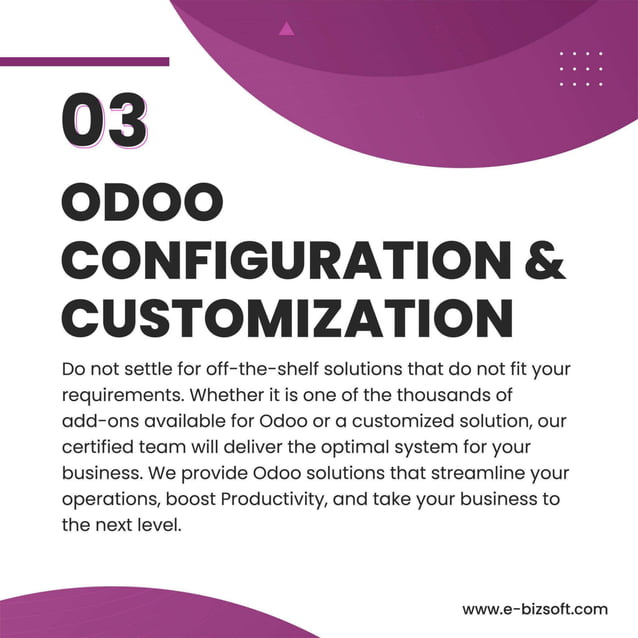 Odoo ERP Services from e-BizSoft.pptx