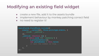Odoo Experience 2018 - The Odoo JS Framework | PDF