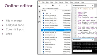 Odoo Experience 2018 - Odoo.sh for Developers | PDF