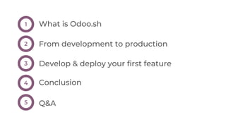 Odoo Experience 2018 - Odoo.sh for Developers | PDF