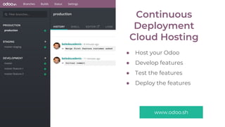 Odoo Experience 2018 - Odoo.sh for Developers | PDF
