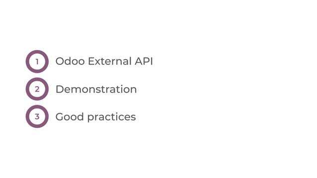 Odoo External API | PDF