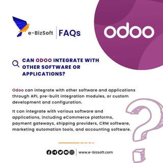 Odoo FAQS.pptx | Databases | Computer Software and Applications