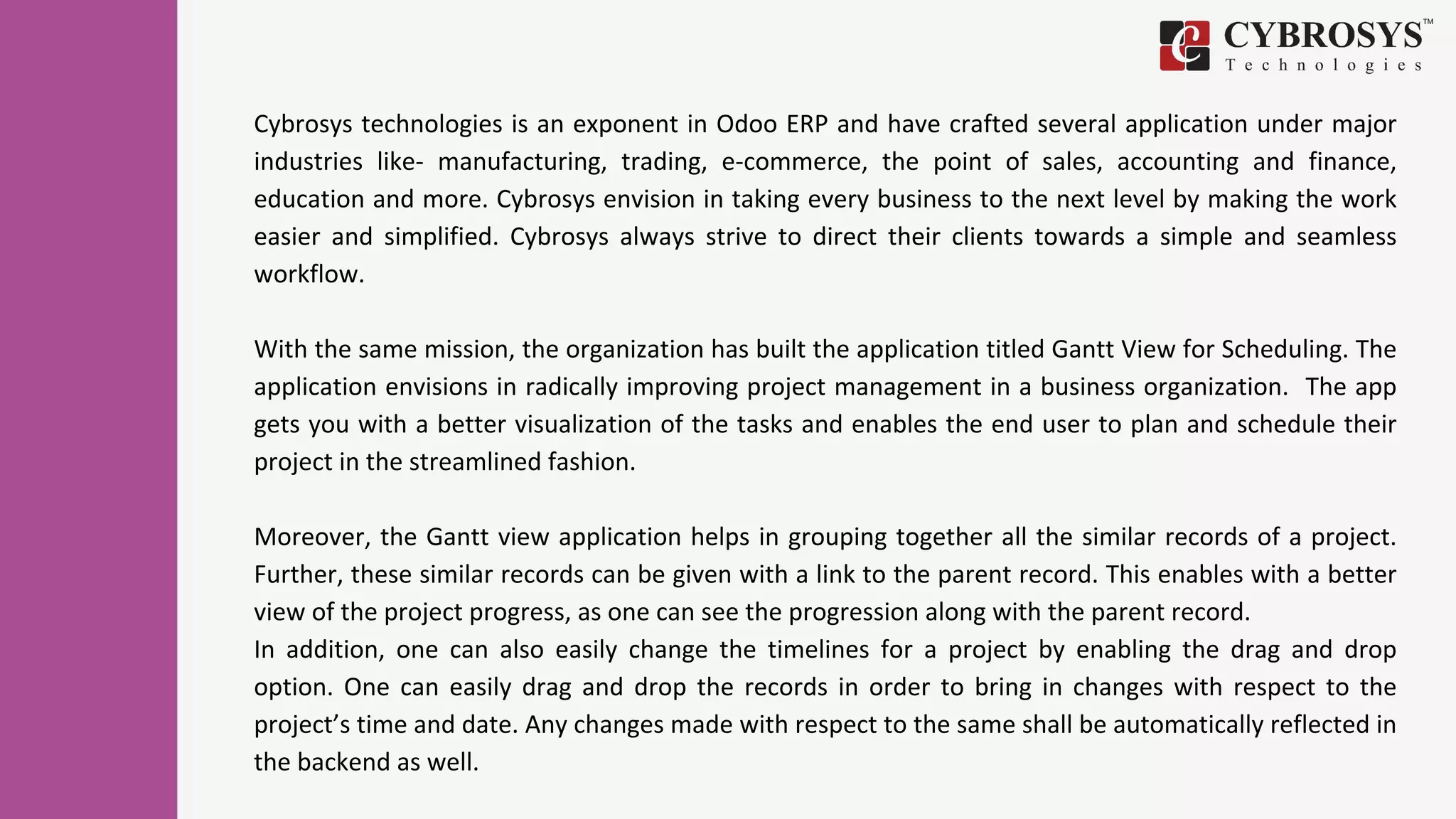 Odoo Gantt View Ppt